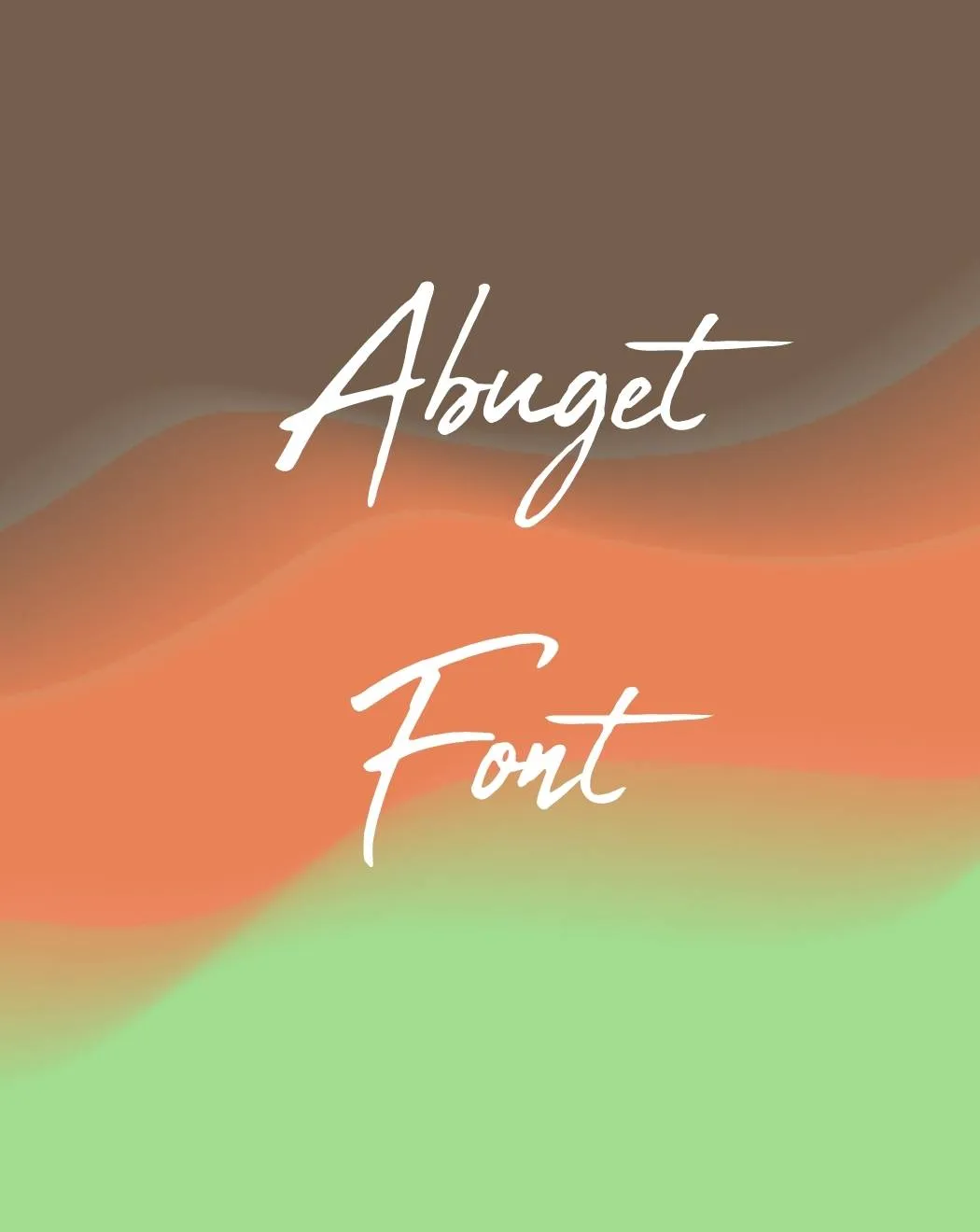 Abuget Font Free Download
